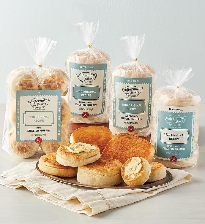 1910 Original Recipe English Muffin Variety Assortment | Wolferman's