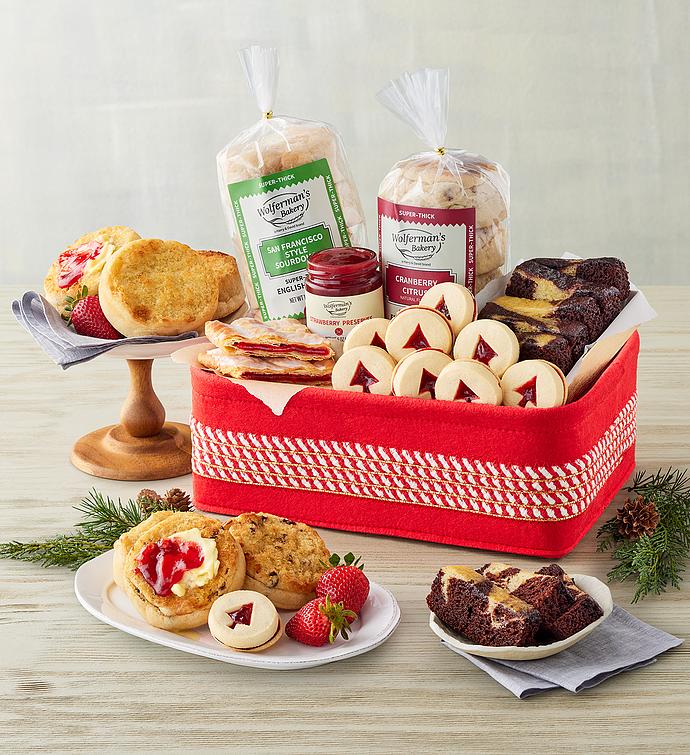 Festive Bakery Gift Basket | Wolferman's